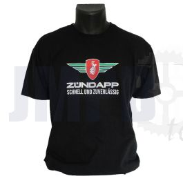 T-Shirt Zundapp Zwart Schnell Und Zuverlässig - JMPB Teile